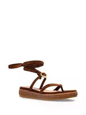 GIANVITO ROSSI Leather Flat Sandals