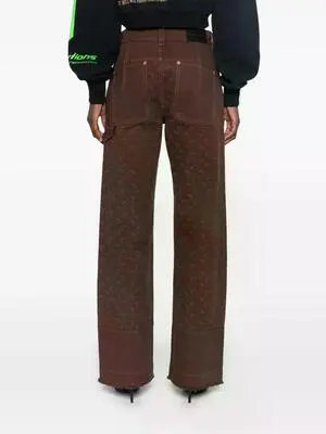 MARINE SERRE Moon Jacquard Twill Jeans