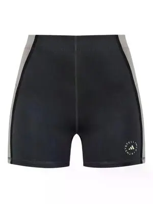 Adidas By Stella McCartney Two-tone High-waisted Shorts