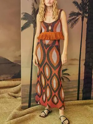 Johanna Ortiz Ruffled Crop Top