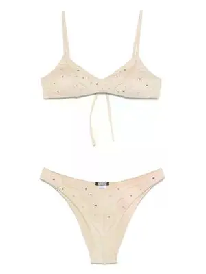 VENUJA Stud-embellished Bikini - Neutrals