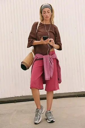 Free People Hot Shot Renewal Pants - Brick