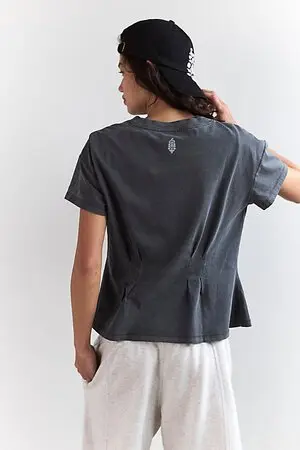 Free People Mind Yourself Tee - Black