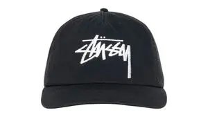 StÜssy Middepth Big Stock Snapback - Shadow Black