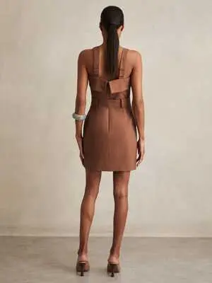 REISS Fia Belted Mini Dress