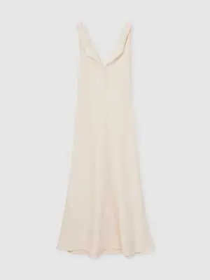 REISS Kiera Textured Midi Dress