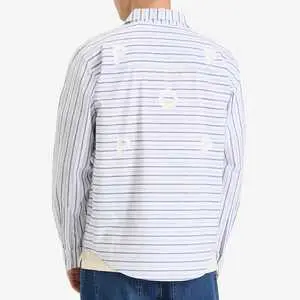 POP TRADING COMPANY Striped Logo Shirt