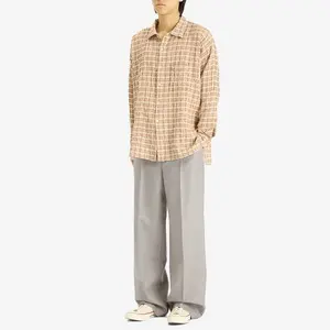 SECOND / LAYER Baggy Hidden Check Tailored Trousers