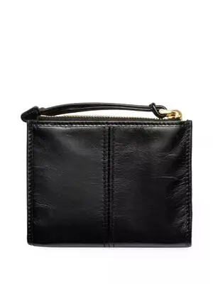 Prada Textured Leather Zip Wallet - Black