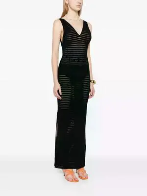 Elisabetta Franchi Open-knit Maxi Dress