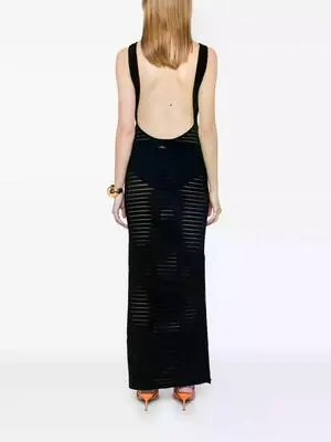 Elisabetta Franchi Open-knit Maxi Dress