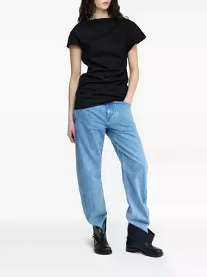 JW Anderson Draped Asymmetric Blouse - Black
