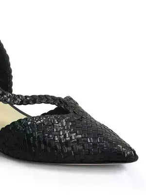 L'ARIANNA Leather Slingback Pumps