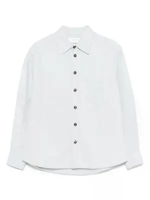 Victoria Beckham Logo-embossed Shirt - Blue