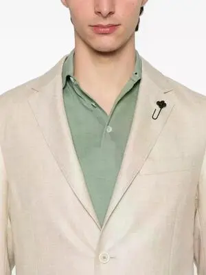 LARDINI Single-breasted Blazer - Neutrals