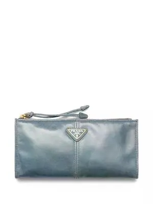 Prada Leather Wallet - Blue