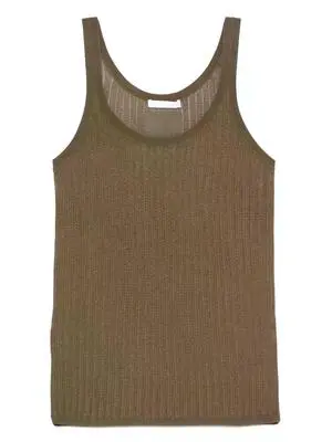 Helmut Lang Pointelle Ribbed Tank Top