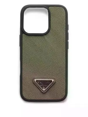 Prada Textured Iphone 16 Pro Case - Green