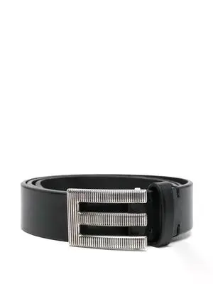 Etro Logo Buckle Belt - Black