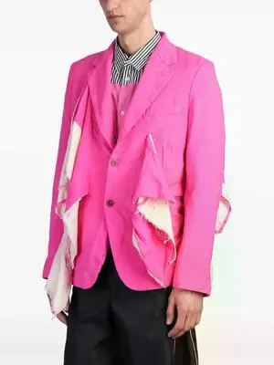Comme Des Garçons Ruffle-detailing Blazer