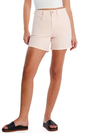 HINT OF BLU Swift High-waist Denim Shorts - Cloud Pink