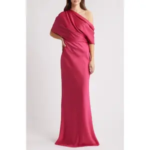 Amsale Short Sleeve Evening Dresses