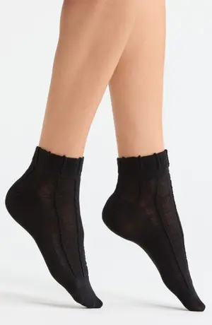 CASA CLARA Dylan Crew Socks - Black