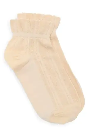 CASA CLARA Dylan Crew Socks - Ivory