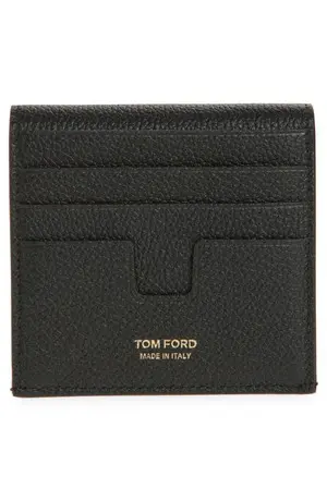 TOM FORD Tara Leather Card Wallet - Black