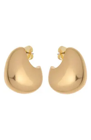 REISS Calla Curve Scoop Earrings