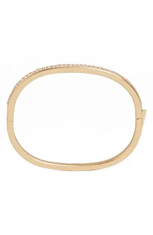 REISS Myles Cuff Bracelet - Gold Tone/ Clear Crystal
