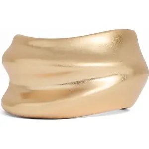 REISS Sara Sculptural Cuff Bracelet - Gold Tone