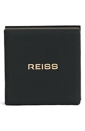 REISS Mason Molten Drop Earrings - Gold Tone