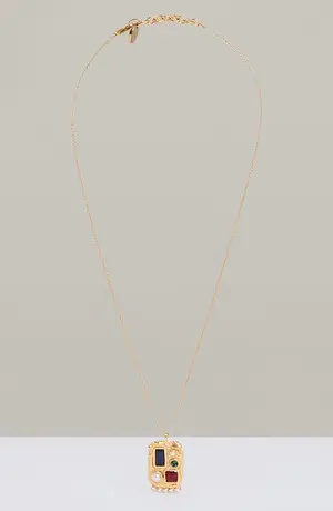 REISS Sylar Crystal Pendant Necklace