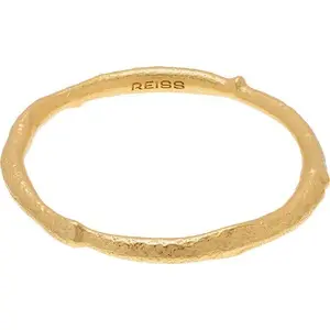 REISS Monisha Molten Bangle - Gold Tone
