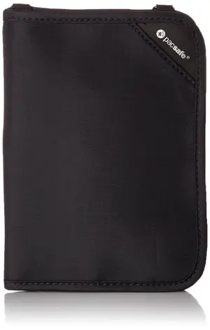 PACSAFE Rfidsafe V150 Anti Theft Rfid Blocking Compact Organiser Black