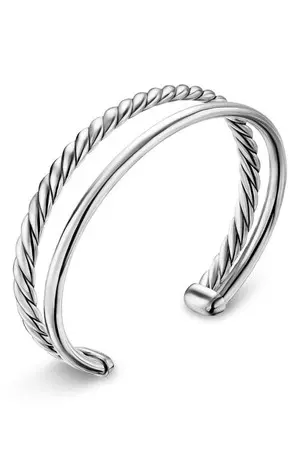 David Yurman Dy Mercer Two Row Cuff Bracelet