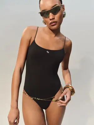 REFORMATION Palma One Piece Swimsuit - Black