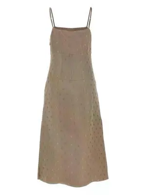 Fendi Satin Midi Dress