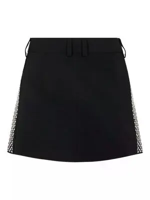 Rabanne Embroidered Grain De Poudre Mini Skirt