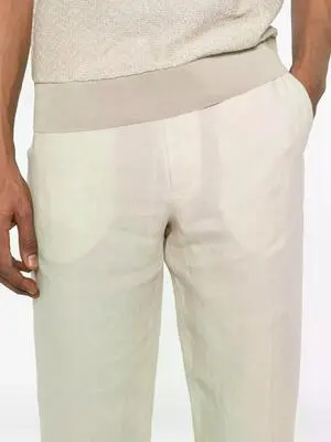 Zegna Linen Tapered Trousers