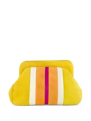 PAULA Colour-blocked Clutch - Yellow