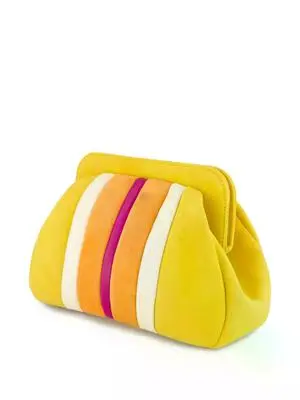 PAULA Colour-blocked Clutch - Yellow