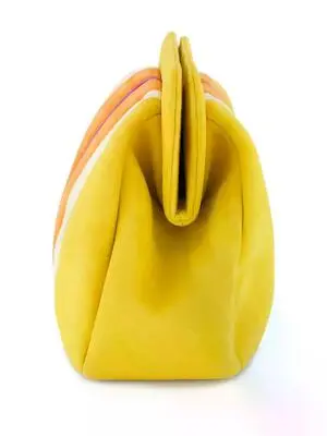 PAULA Colour-blocked Clutch - Yellow