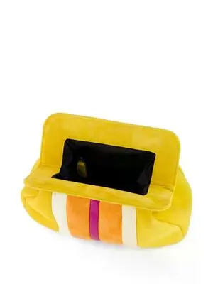 PAULA Colour-blocked Clutch - Yellow