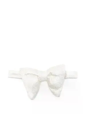 TOM FORD Textured Bow Tie - White