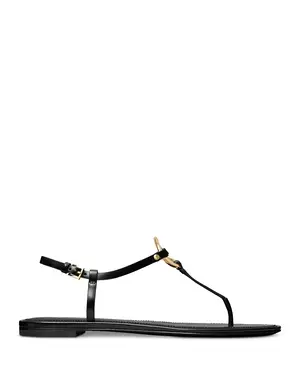 Tory Burch Ring Thong Sandals - Perfect Black