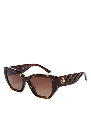 Tory Burch Geometric Sunglasses - Dark Tortoise