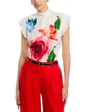 Elie Tahari Floral Tops