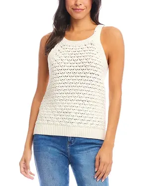 Karen Kane Sleeveless Crochet Top